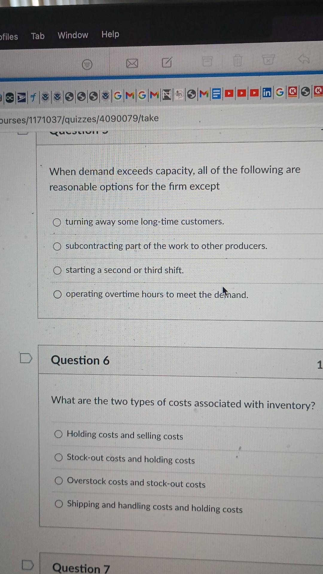 Solved When demand exceeds capacity, all of the following | Chegg.com