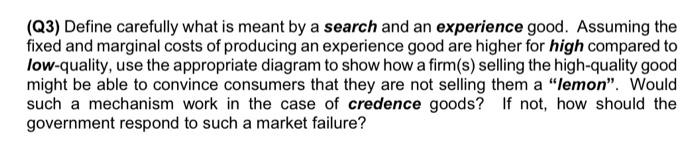 Solved (Q3) Define carefully what is meant by a search and | Chegg.com