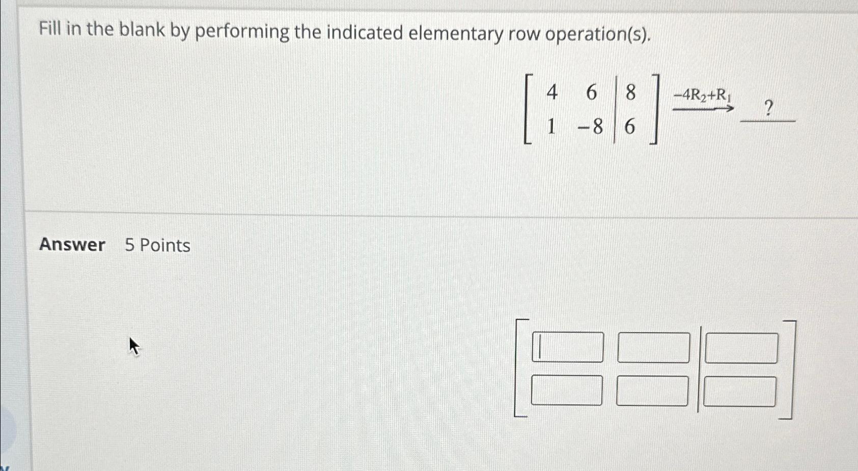 Solved Fill in the blank by performing the indicated | Chegg.com