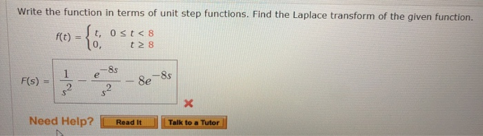 Solved Write the function in terms of unit step functions. | Chegg.com