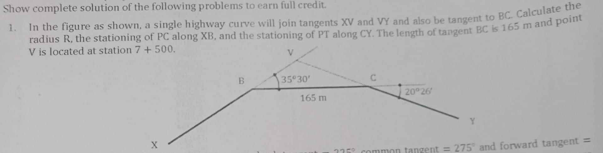 Solved Show complete solution of the following problems to | Chegg.com
