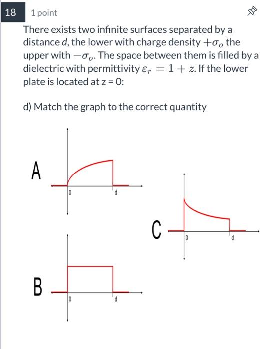 Solved There exists two infinite surfaces separated by a | Chegg.com