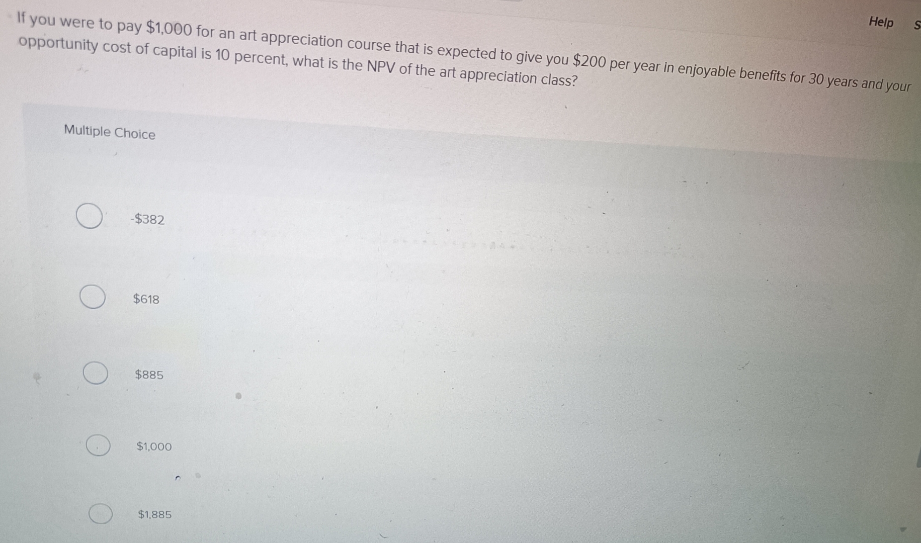 Solved If you were to pay $1,000 ﻿for an art appreciation | Chegg.com