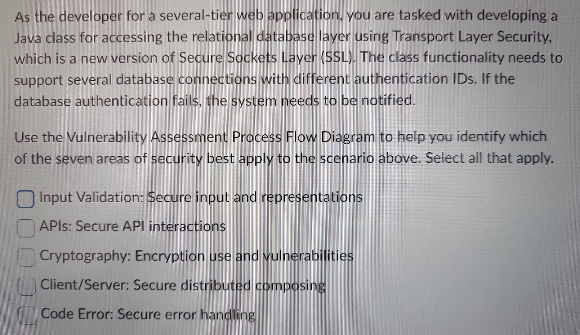 Solved As the developer for a several-tier web application, | Chegg.com