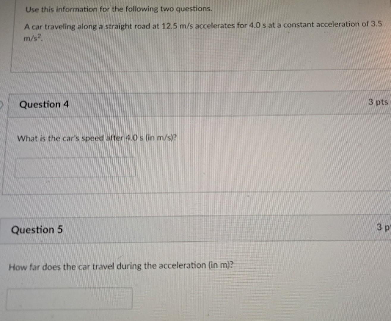 Solved Use this information for the following two questions. | Chegg.com
