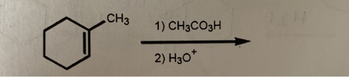 Solved CH3 1) CH3CO3H 2) H30* | Chegg.com