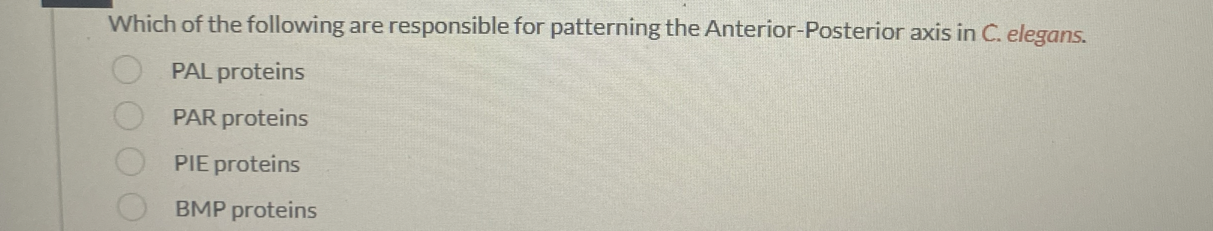 Solved Which of the following are responsible for patterning | Chegg.com