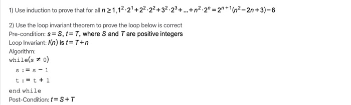 Solved 1) Use induction to prove that for all n 21.12.21 | Chegg.com