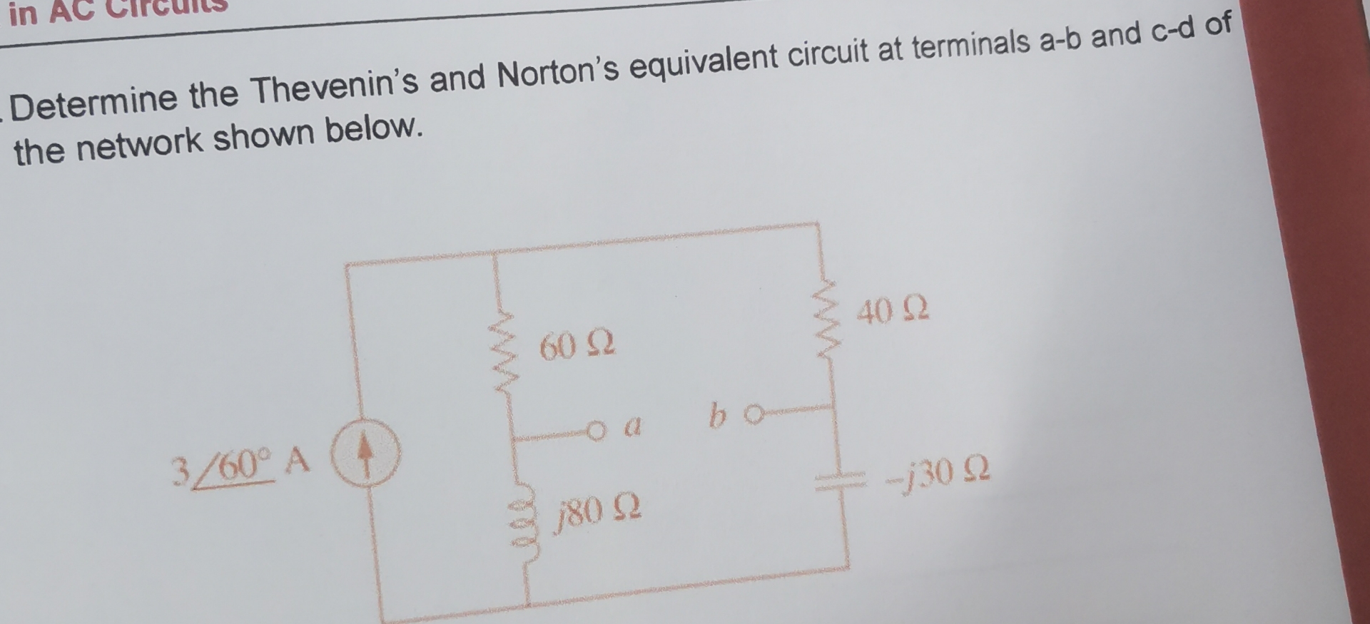 Solved Determine the Thevenin's and Norton's equivalent | Chegg.com