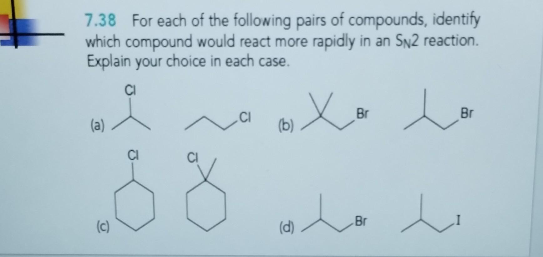 Solved 7.38 For each of the following pairs of compounds, | Chegg.com