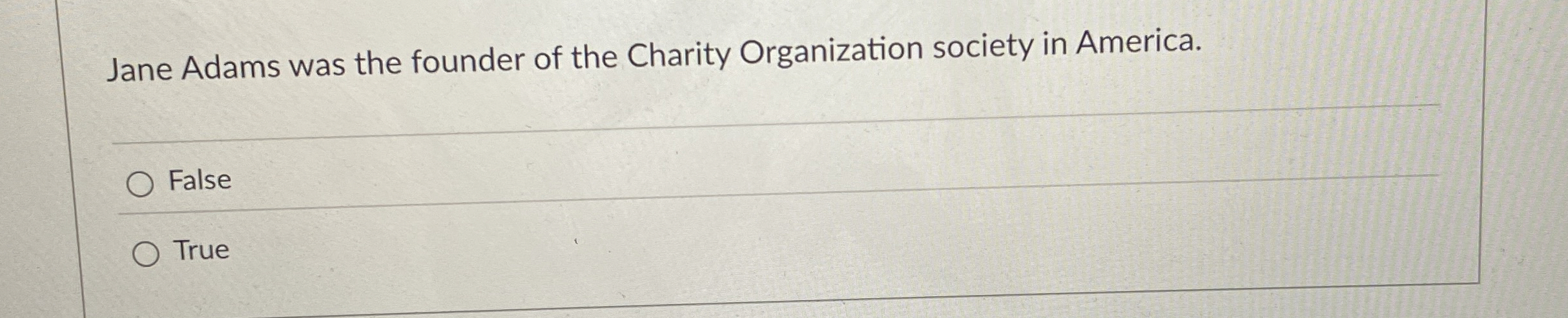 Solved Jane Adams was the founder of the Charity | Chegg.com