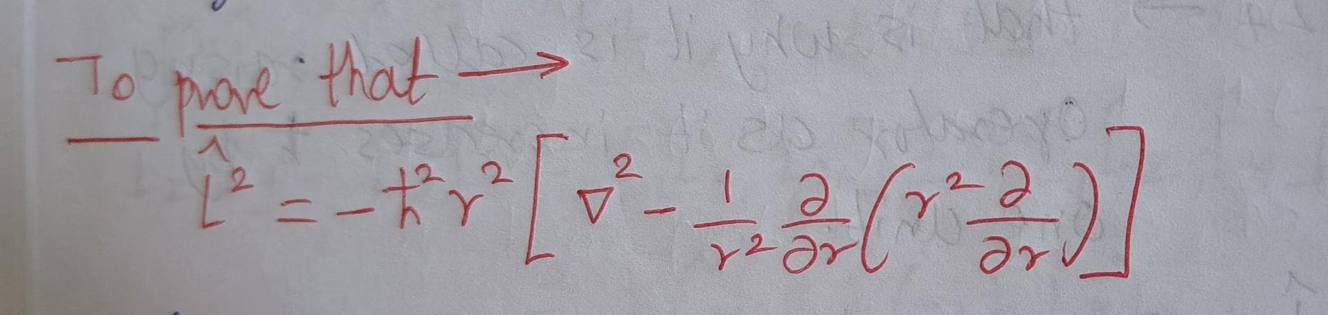 Please Prove The Above Following For Angular Momentum