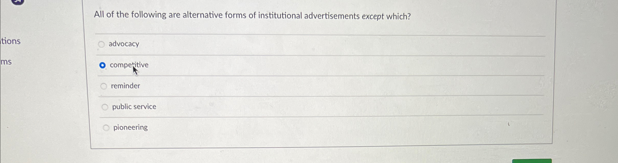 Solved All of the following are alternative forms of | Chegg.com