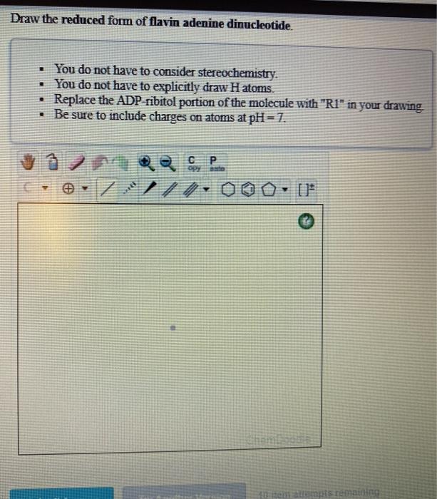 Solved Draw the reduced form of flavin adenine dinucleotide. | Chegg.com