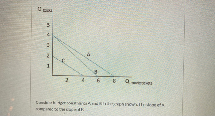 Solved consider the budget constraints of A and B in the | Chegg.com