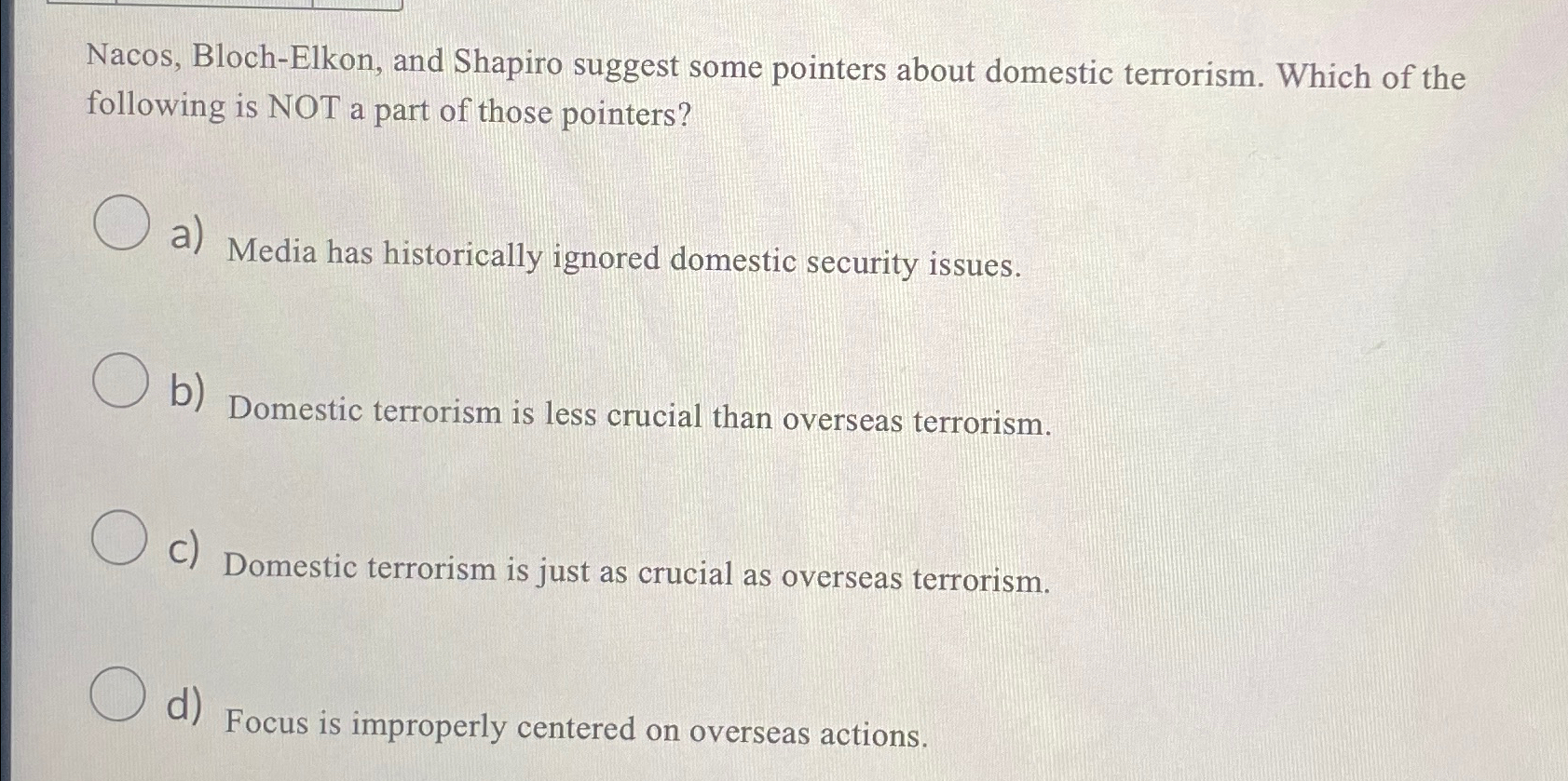 Solved Nacos, Bloch-Elkon, and Shapiro suggest some pointers | Chegg.com Solved Nacos, Bloch-Elkon, and Shapiro suggest some pointers | Chegg.com
