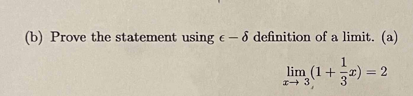 Solved Prove the statement using εlon-δ ﻿definition of a | Chegg.com