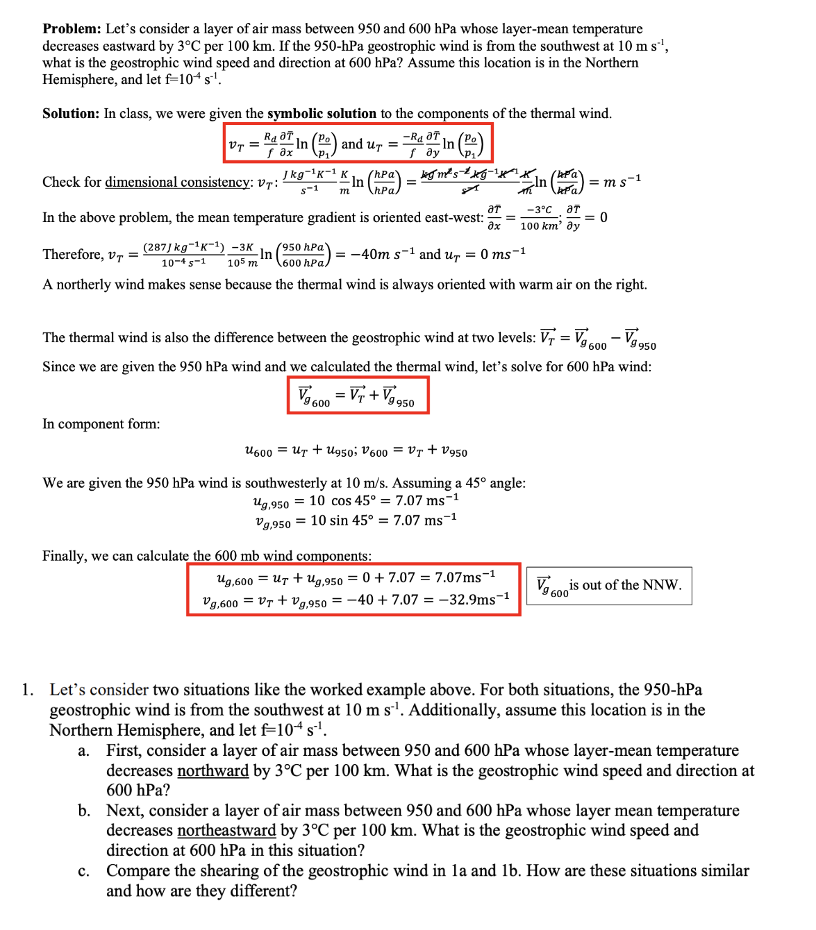Solved Problem: Let's consider a layer of air mass between | Chegg.com