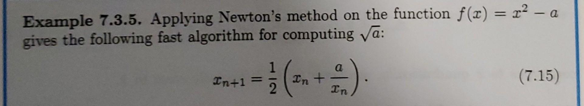 Solved 14. The generic proof of convergence in Newton's | Chegg.com