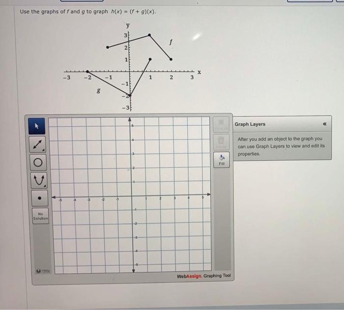 Solved Use the graphs f and g to graph h(x) = (f + g)(x) | Chegg.com