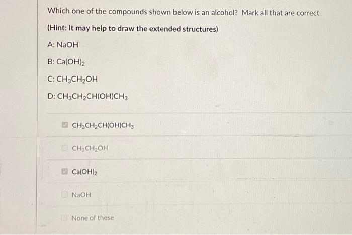 Solved Which one of the structures shown below is | Chegg.com