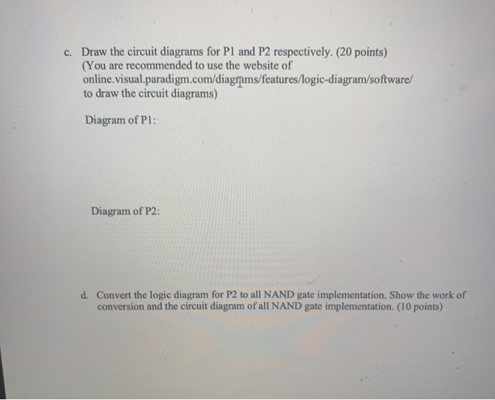 Solved Design a circuit with three inputs (X, Y, Z) and two | Chegg.com