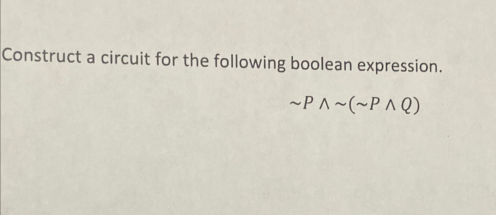 Solved Construct a circuit for the following boolean | Chegg.com