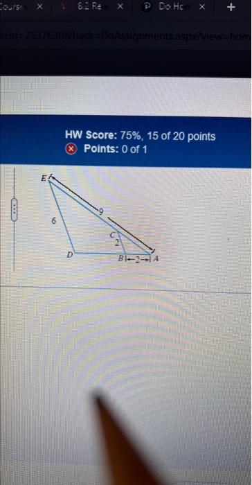 Solved HW Score: 75%,15 of 20 points (x) Points: 0 of 1 | Chegg.com