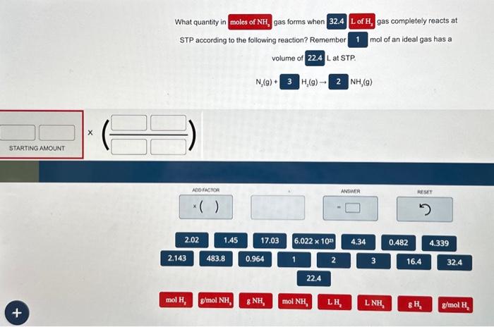 Solved What quantity in STP according to the following | Chegg.com