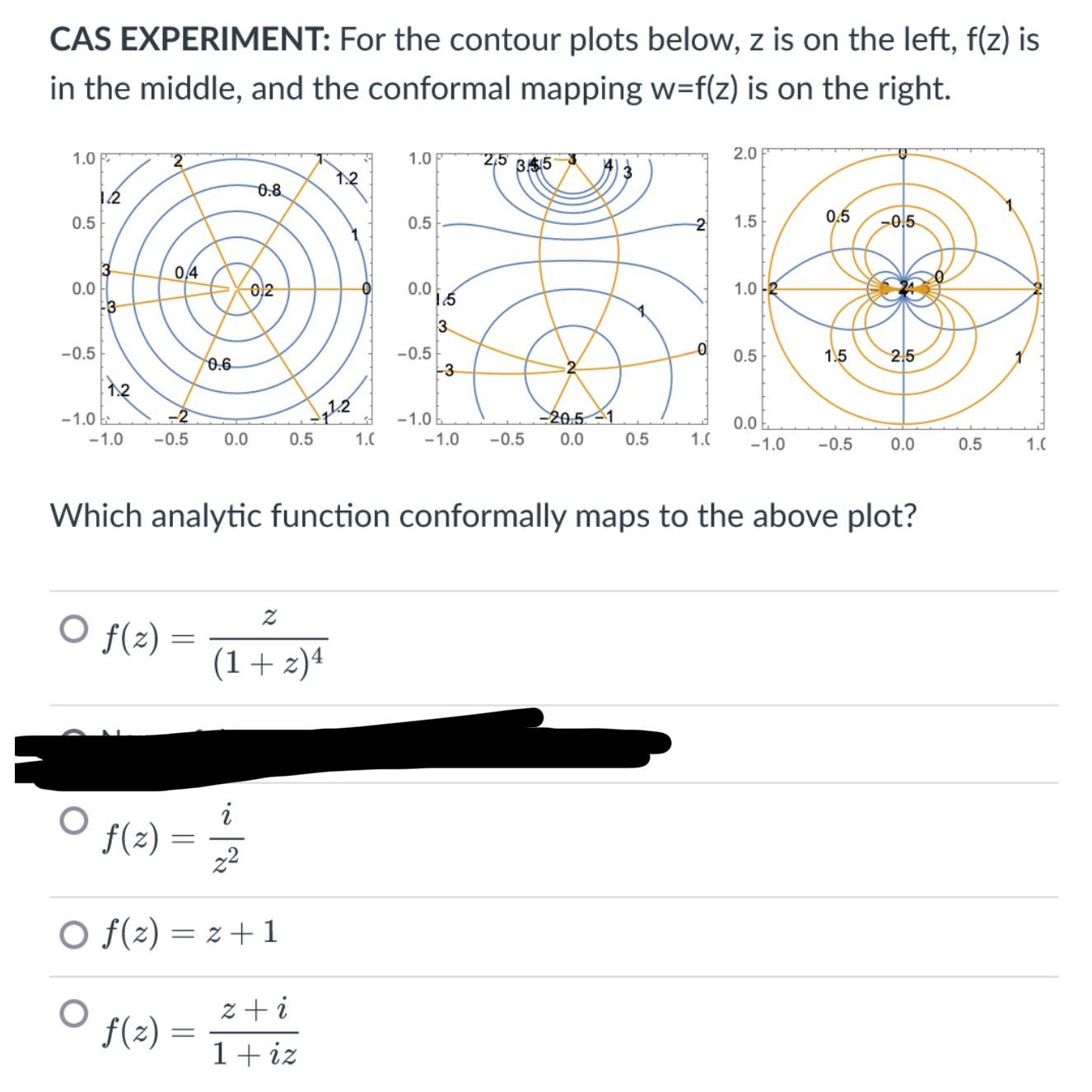Solved CAS EXPERIMENT: For the contour plots below, z ﻿is on | Chegg.com