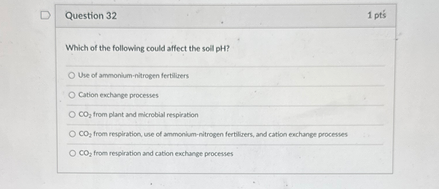 Solved Question 321 ﻿pts'sWhich of the following could | Chegg.com