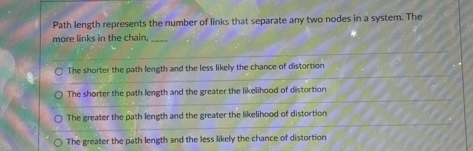 Solved Path length represents the number of links that | Chegg.com