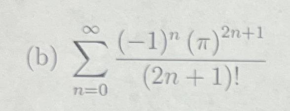 Solved Calculate the following sums by identifying them as a | Chegg.com