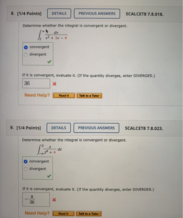 Solved 6. [1/4 Points] DETAILS PREVIOUS ANSWERS SCALCET8 | Chegg.com