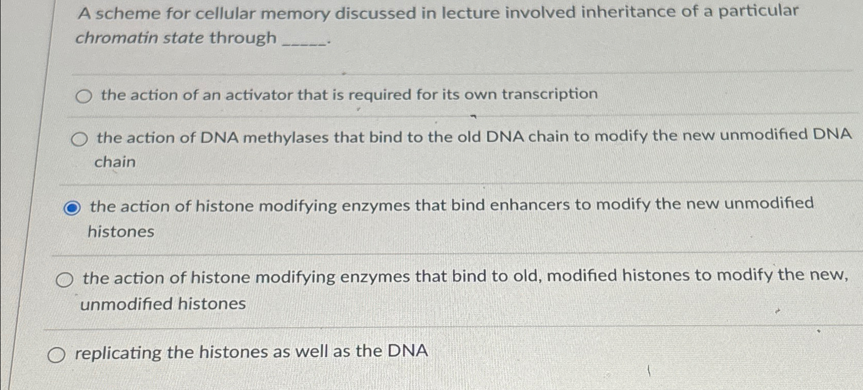 Solved A scheme for cellular memory discussed in lecture | Chegg.com