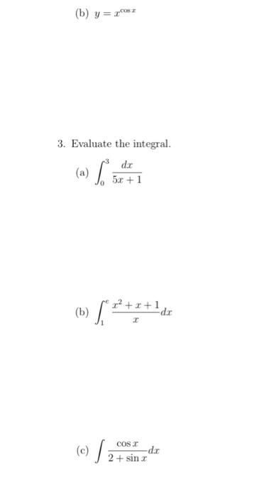 Solved 1. Differentiate the function. (a) f(x)=xlnx−x (b) | Chegg.com