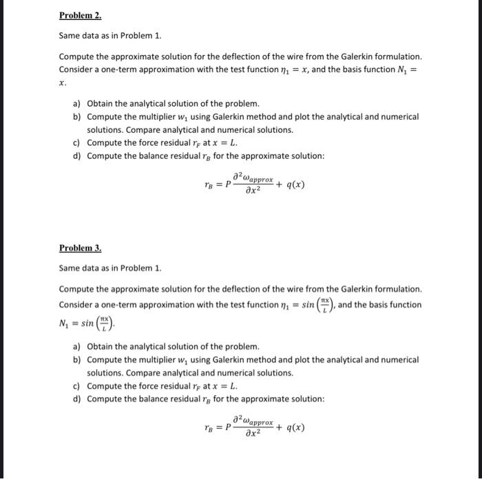 Solved All three problems are connected, please solve | Chegg.com