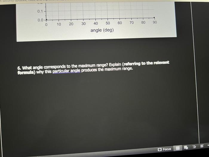 Solved Refer to the theoretical formula for the range, eq | Chegg.com