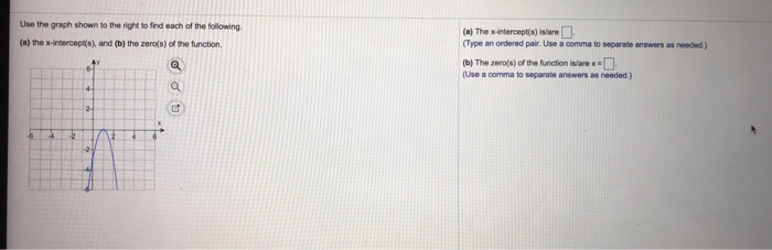 Solved Use the graph shown to the right to find each of the | Chegg.com