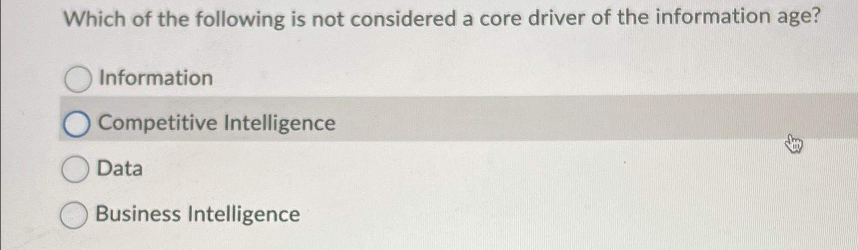 Solved Which of the following is not considered a core | Chegg.com