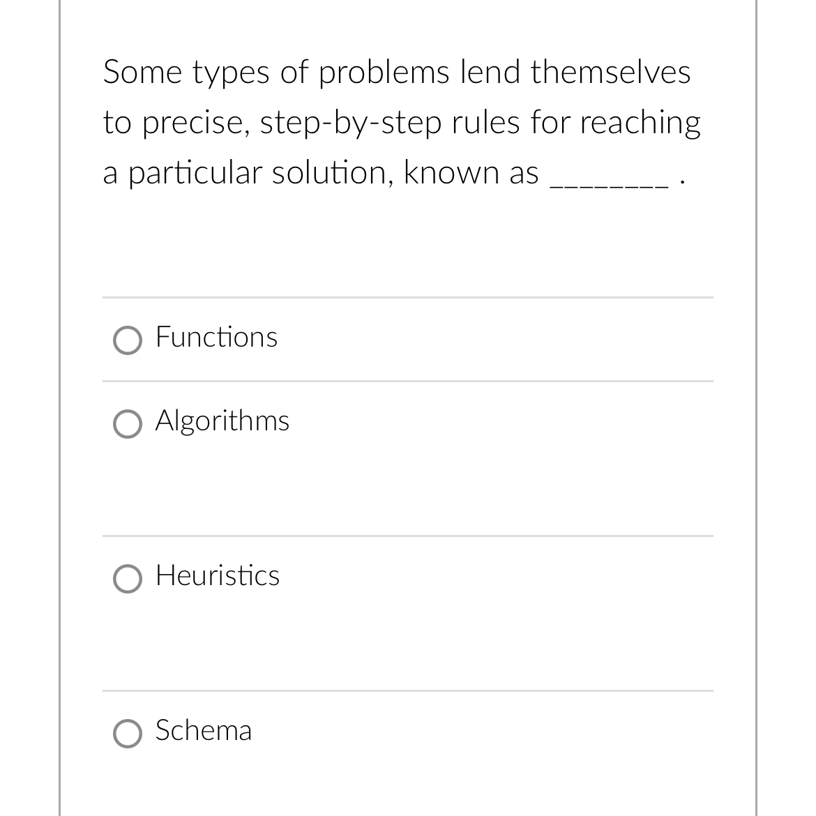 Solved Some types of problems lend themselves to precise, | Chegg.com