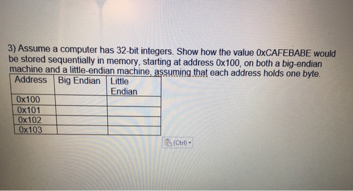 Solved 3) Assume a computer has 32-bit integers. Show how | Chegg.com