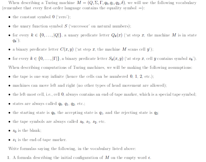 Solved When describing a Turing machine M = (Q,\Sigma | Chegg.com