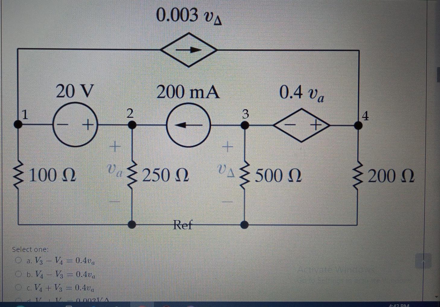 Solved the super node additional equation in relation to the | Chegg.com
