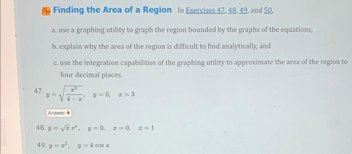 Solved a. use a graphing utility to graph the region bounded | Chegg.com