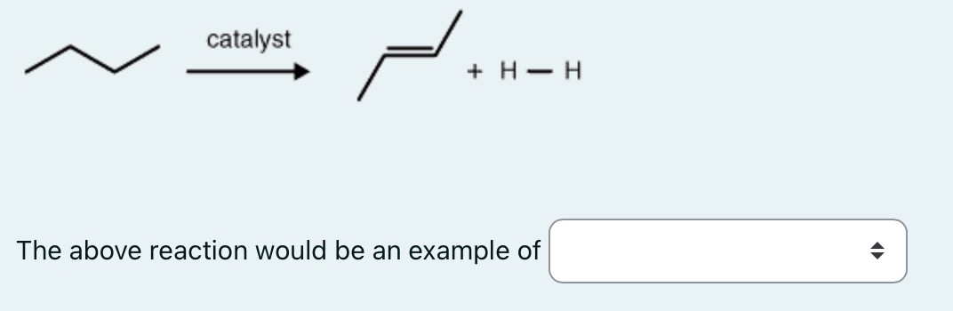 Solved The above reaction would be an example of | Chegg.com