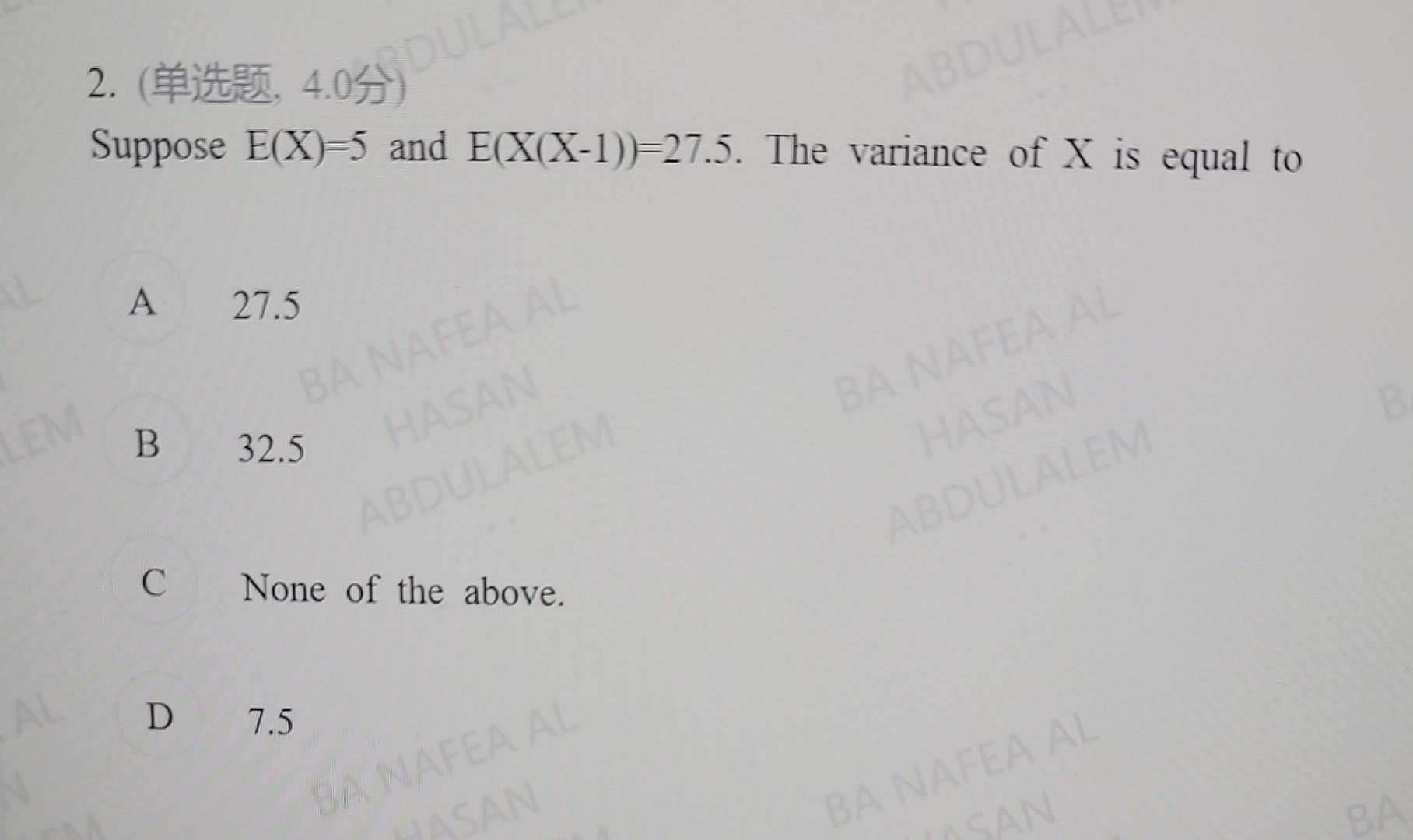 Solved Suppose X is a random variable with cumulative | Chegg.com