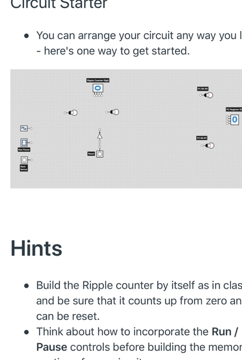 Build a synchronous 2-bit “Ripple” Counter in | Chegg.com