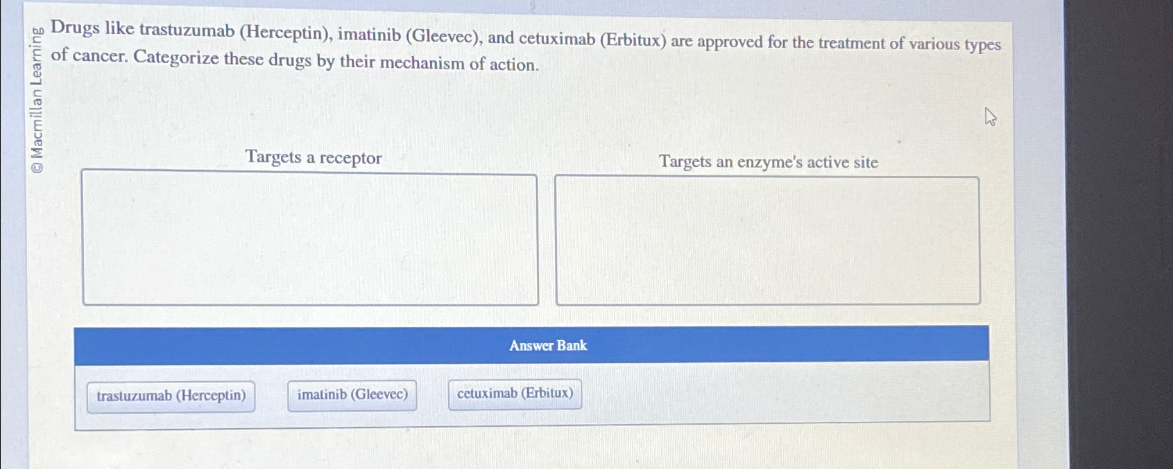 Solved „. ﻿Drugs like trastuzumab (Herceptin), ﻿imatinib | Chegg.com