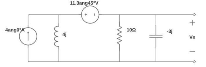Solved Encuentre Vx en el circuito que se muestra en la | Chegg.com